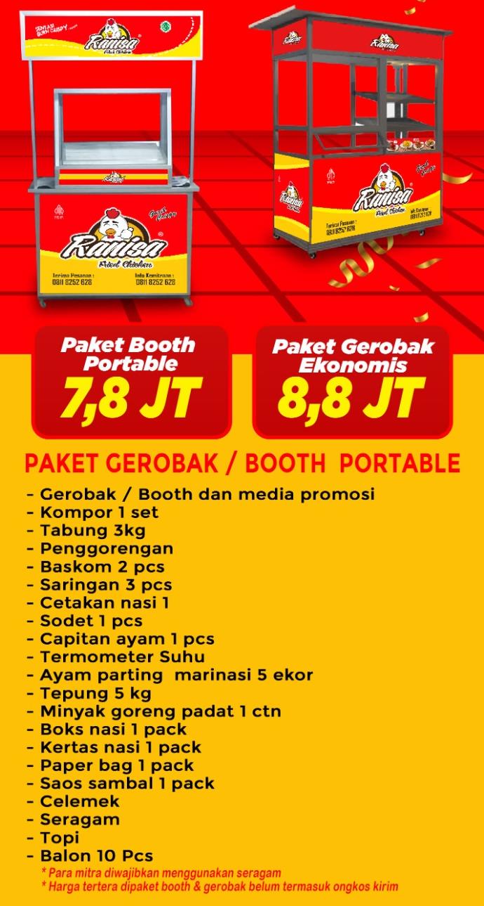Paket Ekonomis Booth & Gerobak - Ranisa Fried Chicken